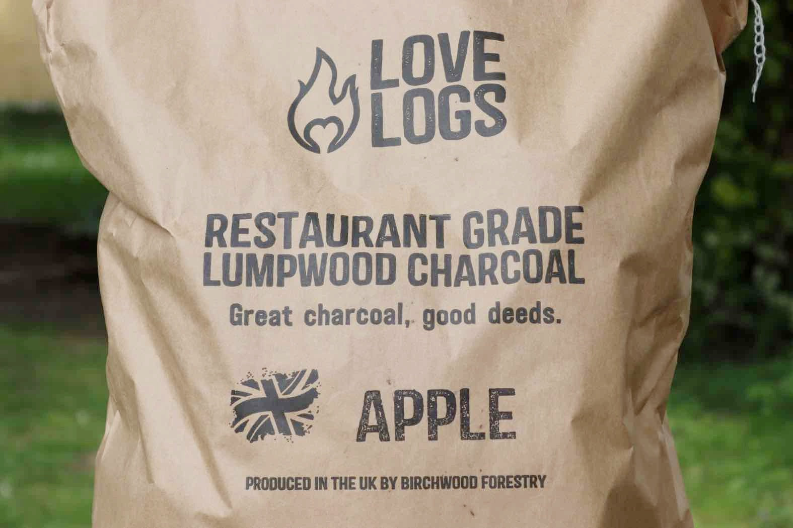 12kg British Applewood Charcoal | Love Logs